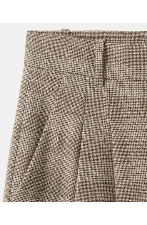 Mango Natalie Plaid Wide-leg Trousers