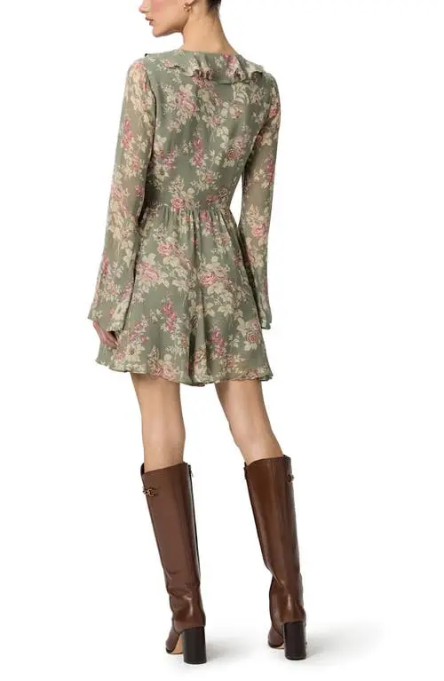 Paige Cecconi Floral Silk Mini Dress