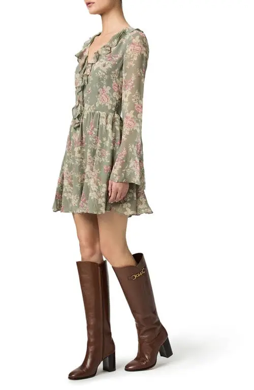 Paige Cecconi Floral Silk Mini Dress