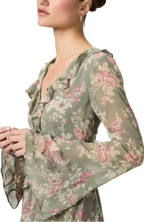 Paige Cecconi Floral Silk Mini Dress