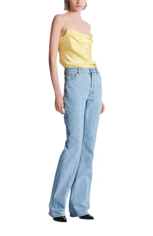 Balmain High-waisted Straight Cut Jeans