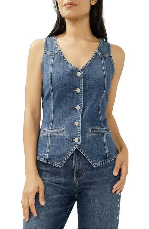 SILVER JEANS CO. Longline Denim Vest