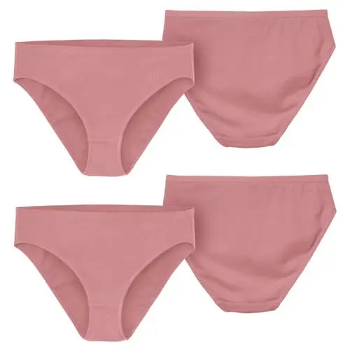 CITY THREADS USA-MADE Soft 100% Organic Cotton Brief Underwear - Dusty Rose