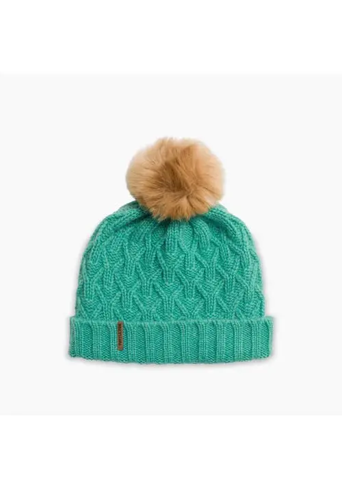 Turtle Fur Yak Wool Mara Pom Beanie - Mint
