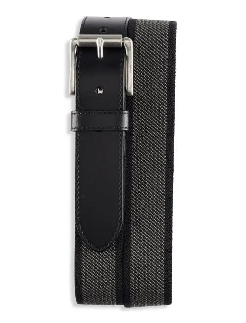 OAK HILL BY DXL Stretch Woven Belt - Black