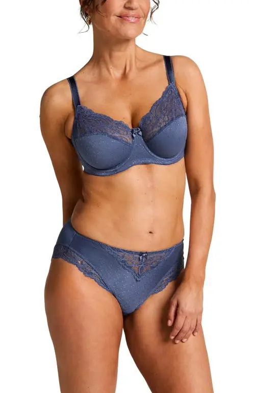 Hunkemoller Sophie Non-padded Underwired Bra - Blue Indigo