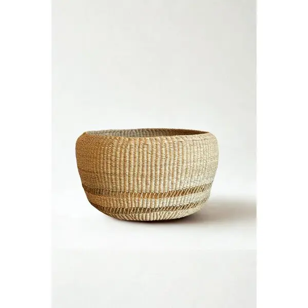 MBARE Handwoven 1 String Round Planter Basket