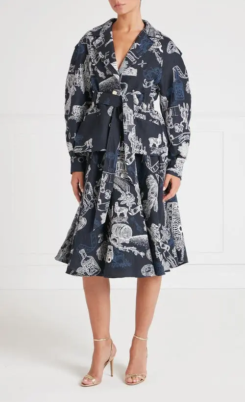 TEMPERLEY LONDON Anniversary Belted Jacket - Twilight