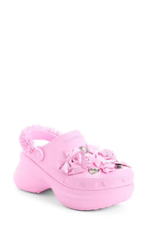 Balenciaga X Crocs Satin Ribbon Clog - Light Pink