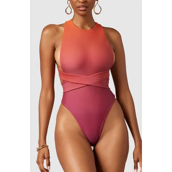 MBM SWIM Ethos One-piece Swimsuit - Orange Ombre