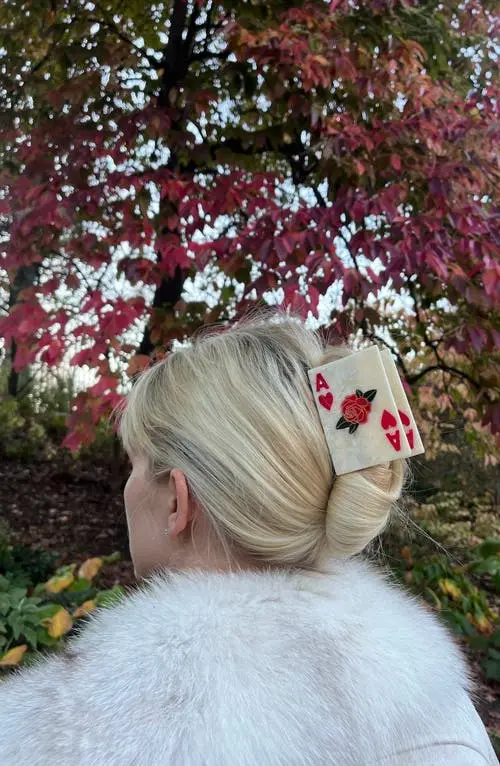 SOLAR ECLIPSE Ace Of Hearts Hair Claw Clip
