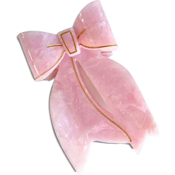 SOLAR ECLIPSE Bow Hair Claw Clip - Pink