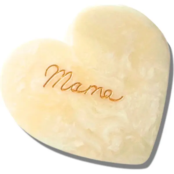 SOLAR ECLIPSE Mama Heart Hair Claw Clip - Cream