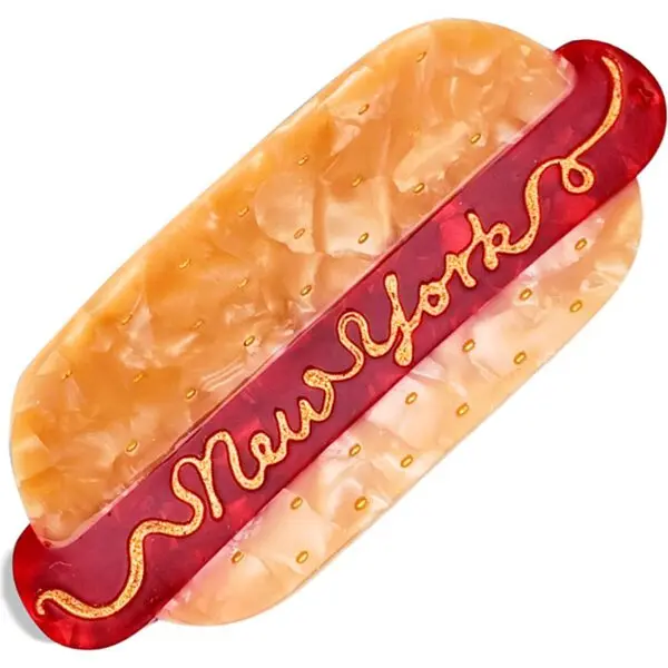 SOLAR ECLIPSE New York Hot Dog Claw Clip - Beige