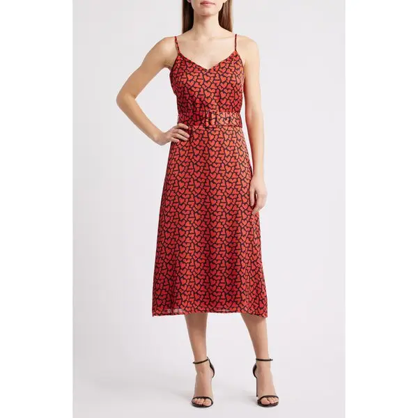 Sam Edelman Heart Belted Midi Dress