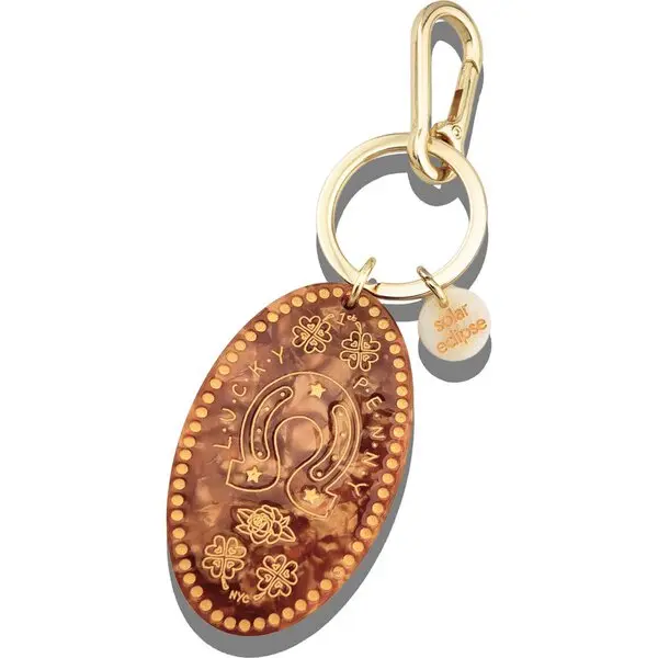 SOLAR ECLIPSE Lucky Penny Key Ring Bag Charm