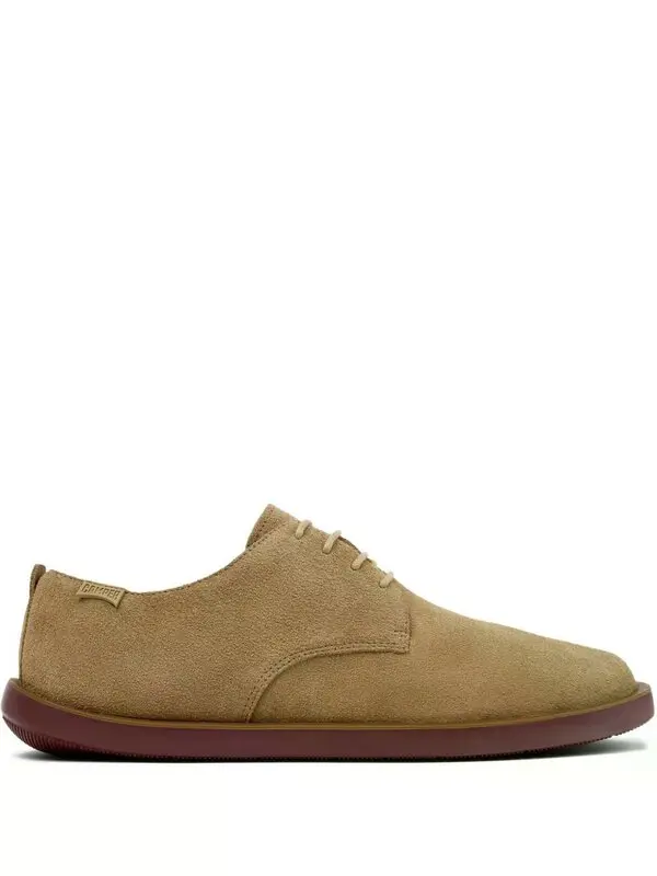 Camper Wagon Suede Derby Shoes - Neutrals