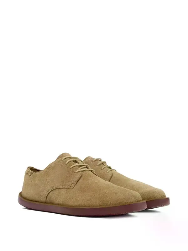 Camper Wagon Suede Derby Shoes - Neutrals