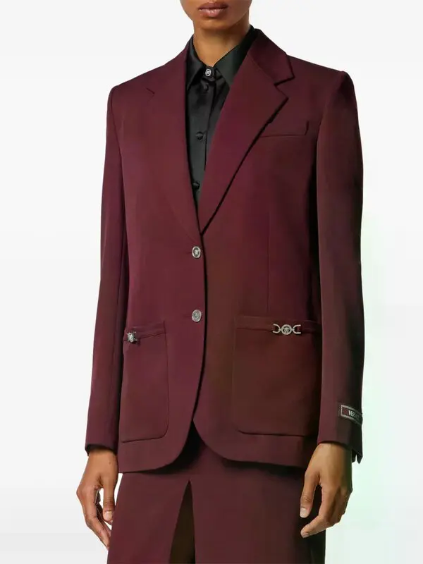 Versace Medusa-detail Pocket Blazer - Red