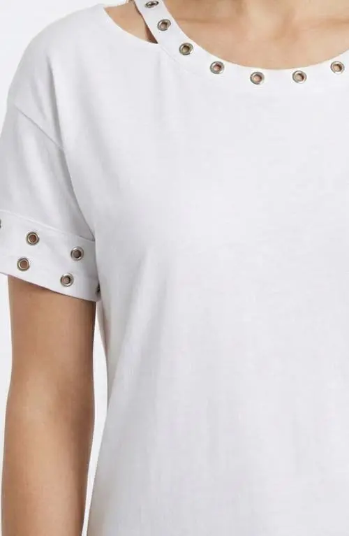 APNY Cutout Grommet T-shirt