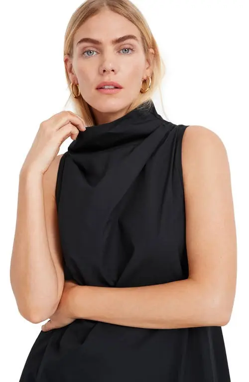 MARCELLA Minna Sleeveless Cotton Poplin Maxi Dress - Black