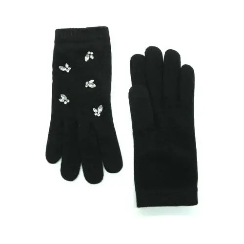 Portolano Embellished Cashmere Gloves