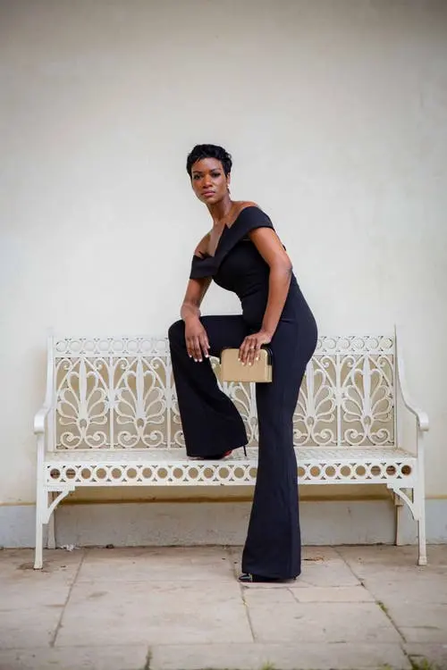 LARALLAN Glitter Clutch With Chain Strap