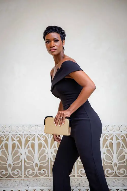 LARALLAN Glitter Clutch With Chain Strap