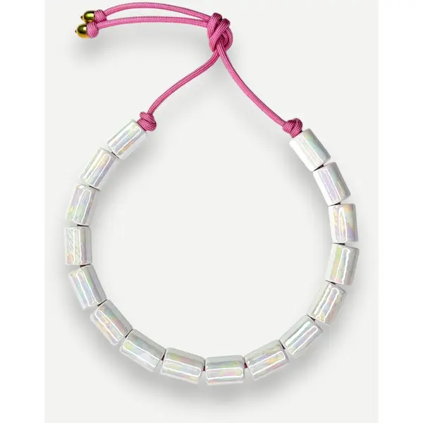 HER NEW TRIBE Beaded Necklace - Opal