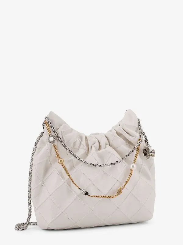 Tory Burch Fleming Mini Hobo - White