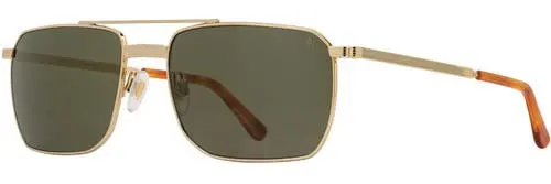 AMERICAN OPTICAL Geoffrey 58mm Rectangle Sunglasses - Gold - Gnn