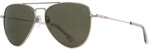 AMERICAN OPTICAL Fletcher 59mm Aviator Sunglasses - Silver - Gnn