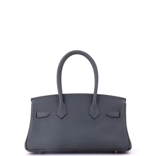 HERMES Shoulder Light Birkin Bag Evercolor 29