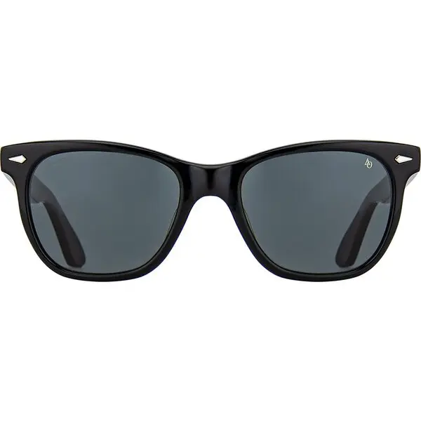 AMERICAN OPTICAL Saratoga 52mm Square Sunglasses - Black - Polarized