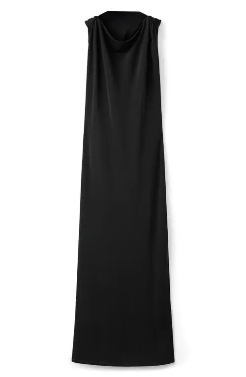 Mango Racerback Maxi Dress - Black