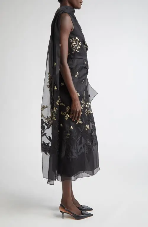 erdem draped midi dress Erdem