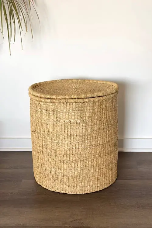 MBARE Handwoven Hamper With Lid