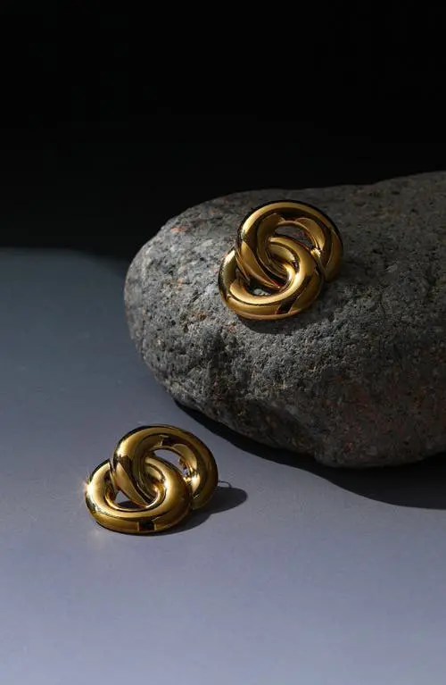 KELLERY Toned Baroque Copper Earrings
