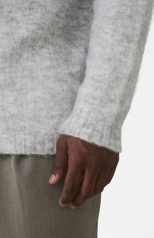 MAUVAIS Atelier Oversized Brushed Knit Sweater - Medium Grey