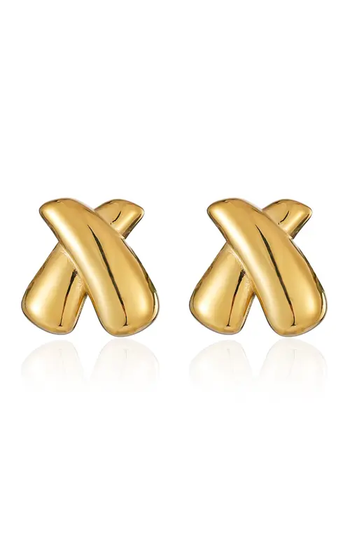 KELLERY Bond Sculpture Stud Earrings - Gold