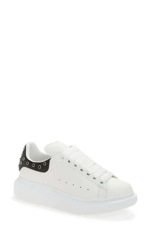 Alexander McQueen Grommet Ring Leather Sneakers