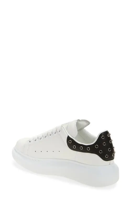 Alexander McQueen Grommet Ring Leather Sneakers