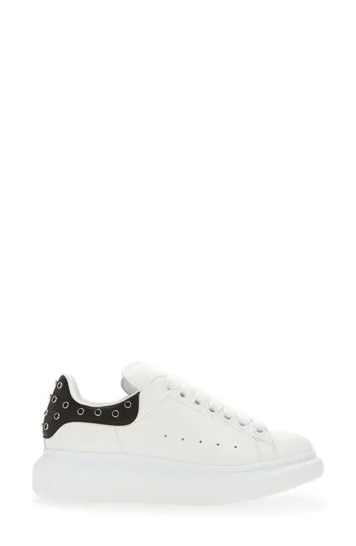 Alexander McQueen Grommet Ring Leather Sneakers