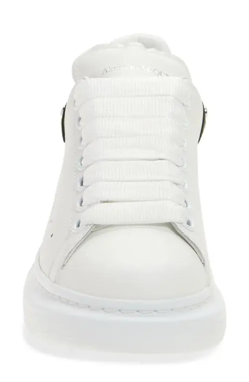 Alexander McQueen Grommet Ring Leather Sneakers