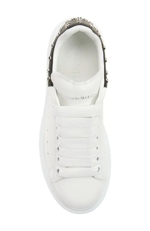 Alexander McQueen Grommet Ring Leather Sneakers