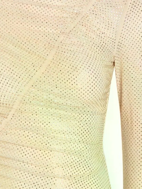 SELF-PORTRAIT Embellished Long-sleeved Top - Neutrals