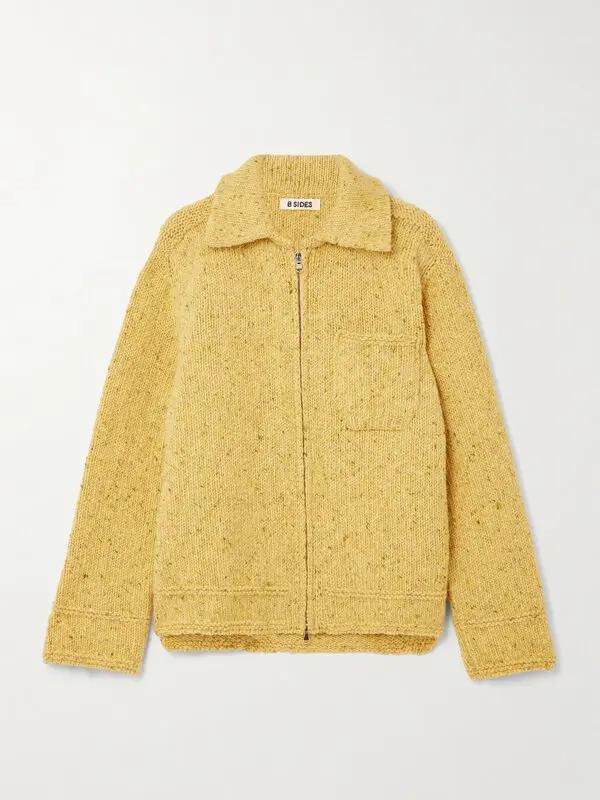 B Sides Wool-knitted Jacket - Yellow