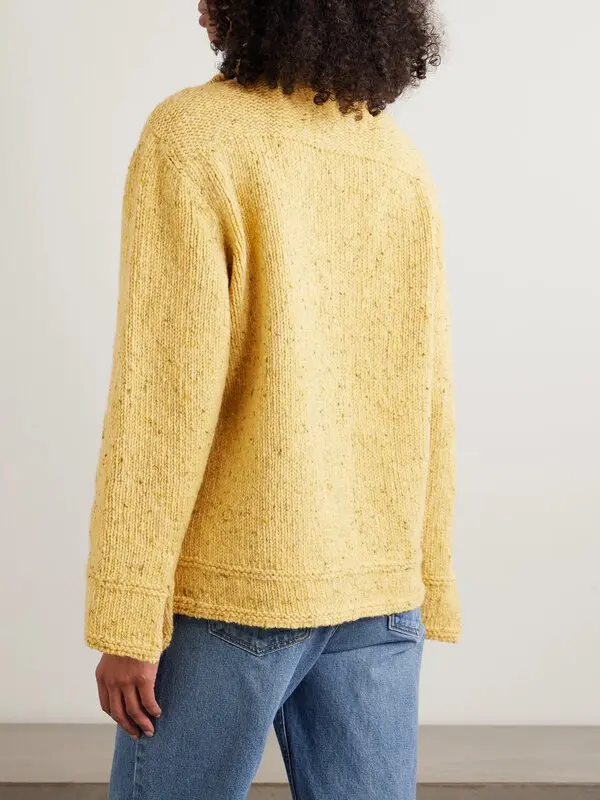 B Sides Wool-knitted Jacket - Yellow