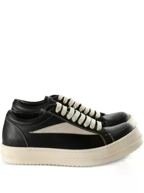 Rick Owens Panelled Low-top Sneakers - Black