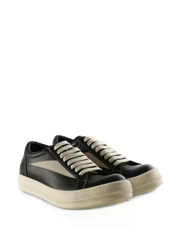 Rick Owens Panelled Low-top Sneakers - Black